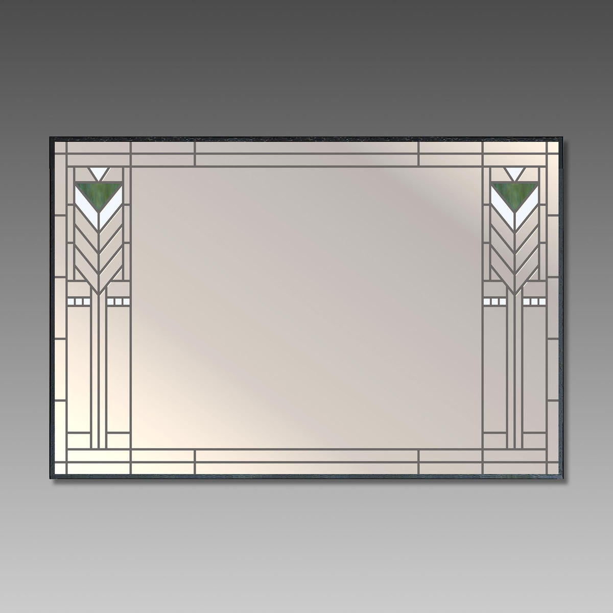 Horizontal Mirrors | Prairie-style and Art Deco Stained Glass ...
