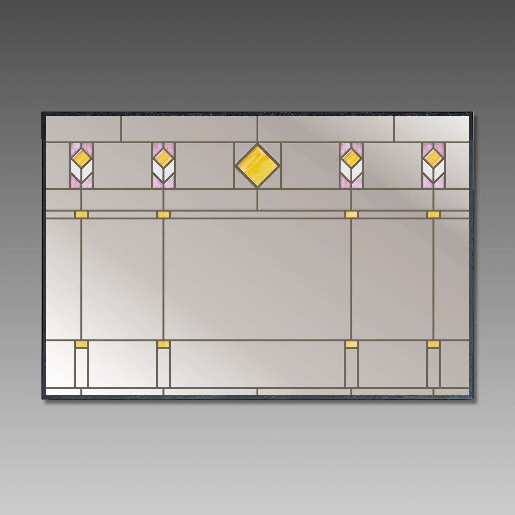Horizontal Mirrors | Prairie-style and Art Deco Stained Glass ...